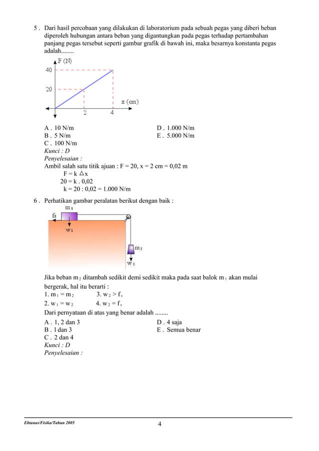 Un fisika 2005 | PDF