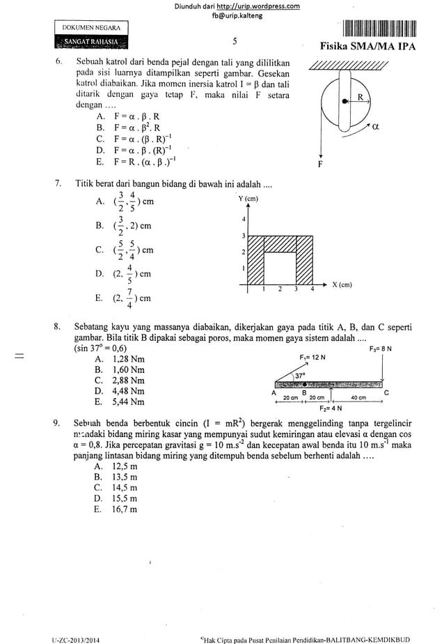 Un Fisika Sma 2014 10 Pdf