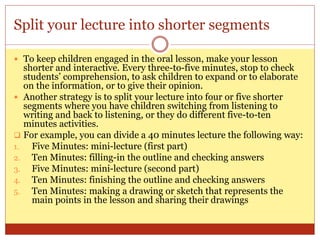 Helping the Unfocused Mind: Teaching Strategies for Students with ...