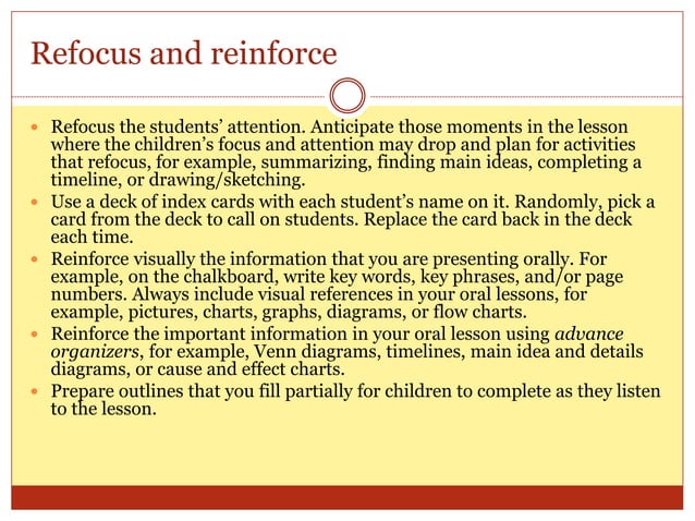 Helping the Unfocused Mind: Teaching Strategies for Students with ...
