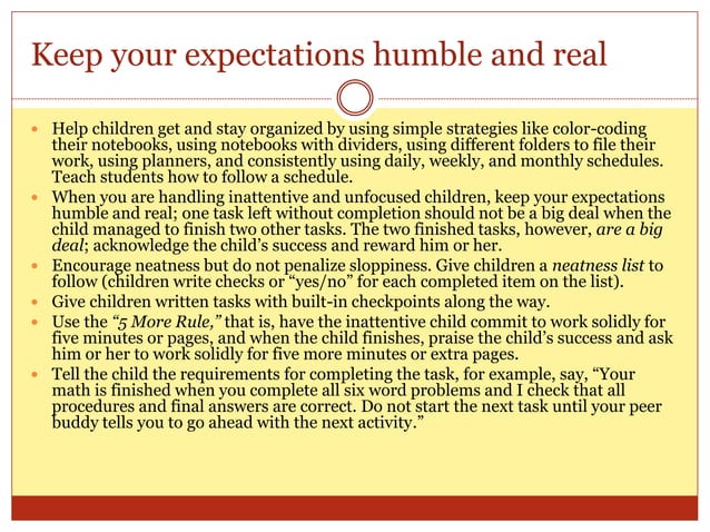 Helping the Unfocused Mind: Teaching Strategies for Students with ...