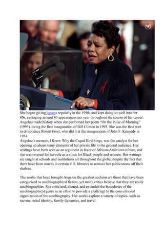 Unfolding Maya Angelous Poetry, Life, and her Road to Fame | CIO Women ...