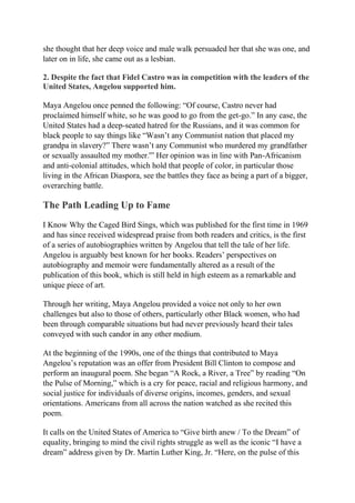 Unfolding Maya Angelous Poetry, Life, and her Road to Fame | CIO Women ...