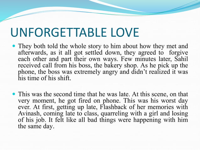 Unforgettable love ppt | PPT