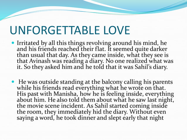 Unforgettable love ppt | PPT