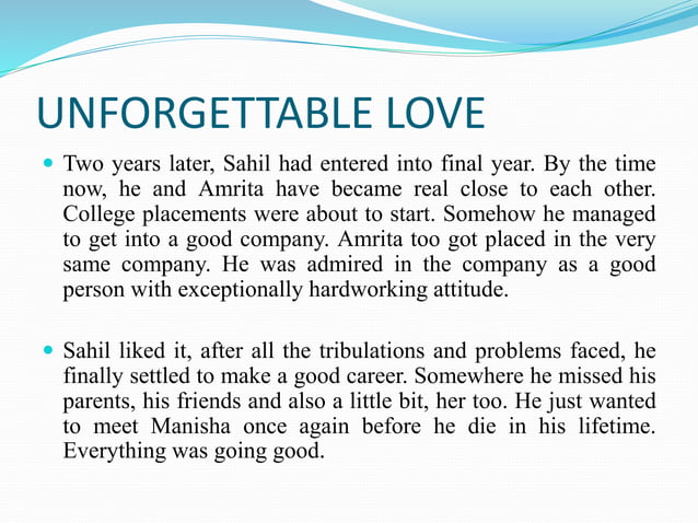 Unforgettable love ppt | PPT