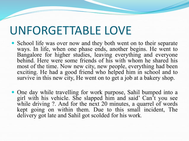 Unforgettable love ppt | PPT