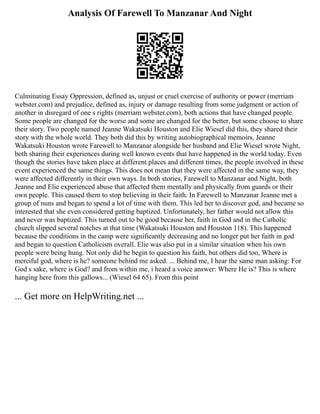 Unforgettable Short Story Essay Examples Thatsn | PDF