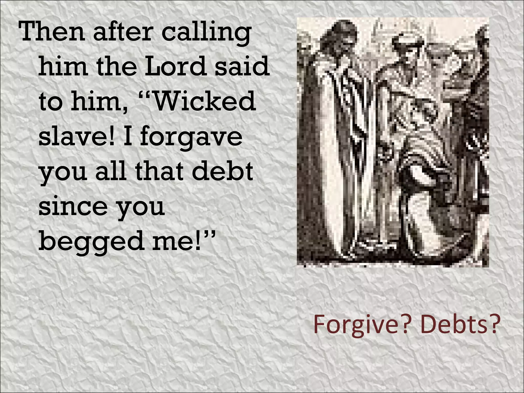 parable of the unforgiving servant | PPT