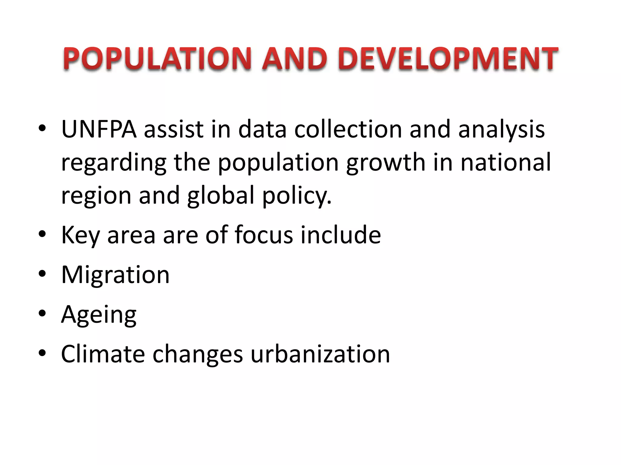 UNFPA (united nation fund for population activities) | PDF