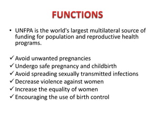UNFPA (united nation fund for population activities) | PDF