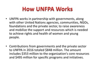 UNFPA (united nation fund for population activities) | PDF