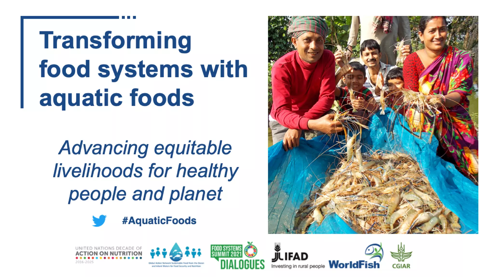 Transforming food systems with aquatic foods: Advancing equitable livelihoods for healthy people ...