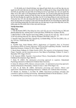 Ung dung cac ly thuyet hoc tap | PDF