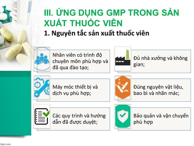 Ung dung gmp trong san xuat vien nen bao phim | PPT