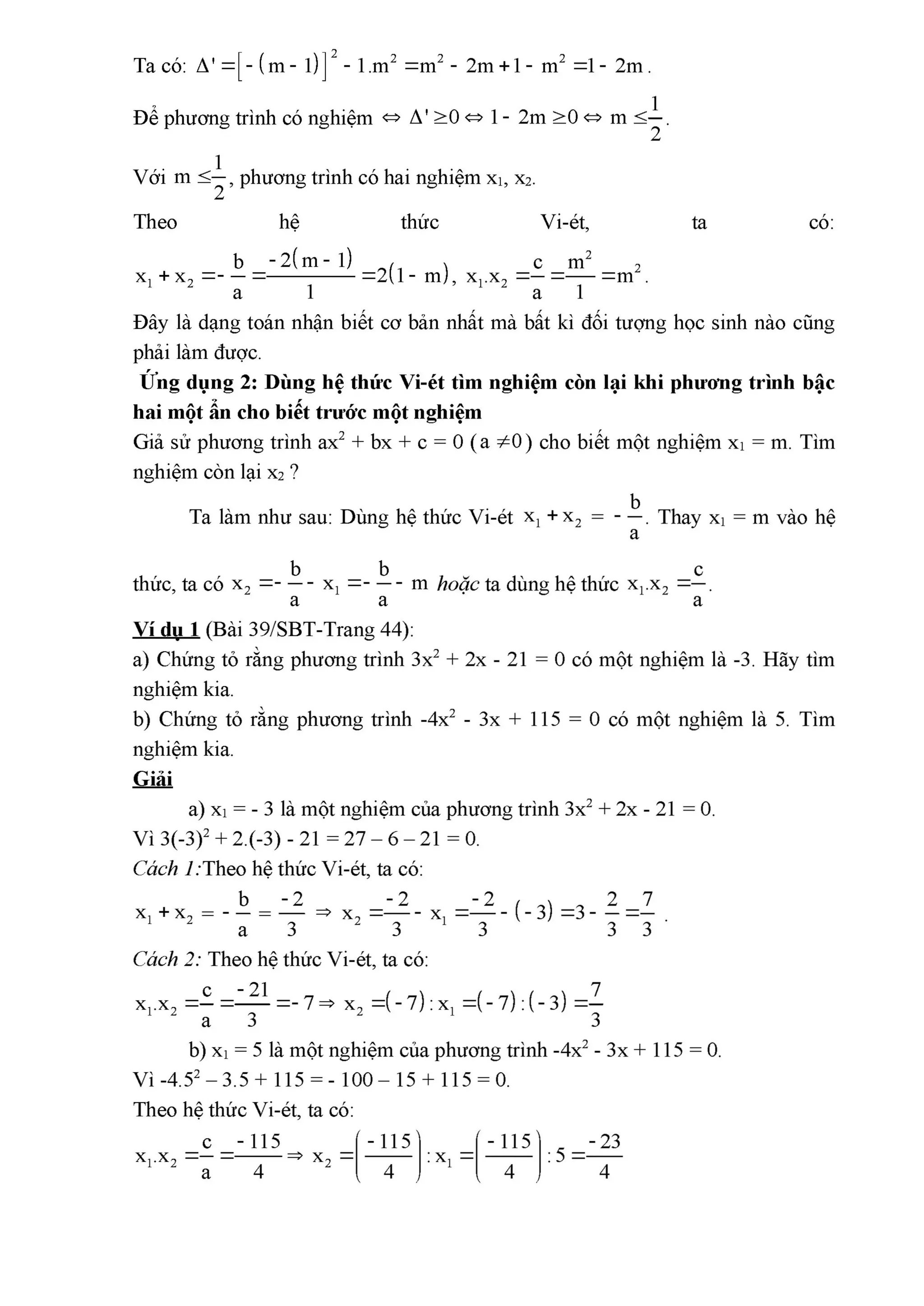 Ung dung he_thuc_vi-et_de_giai_cac_dang_bai_tap | PDF