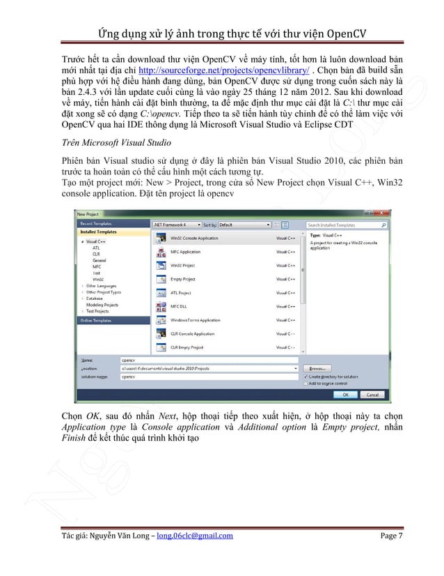 Ung dung xu ly anh trong thuc te voi thu vien open cv | PDF