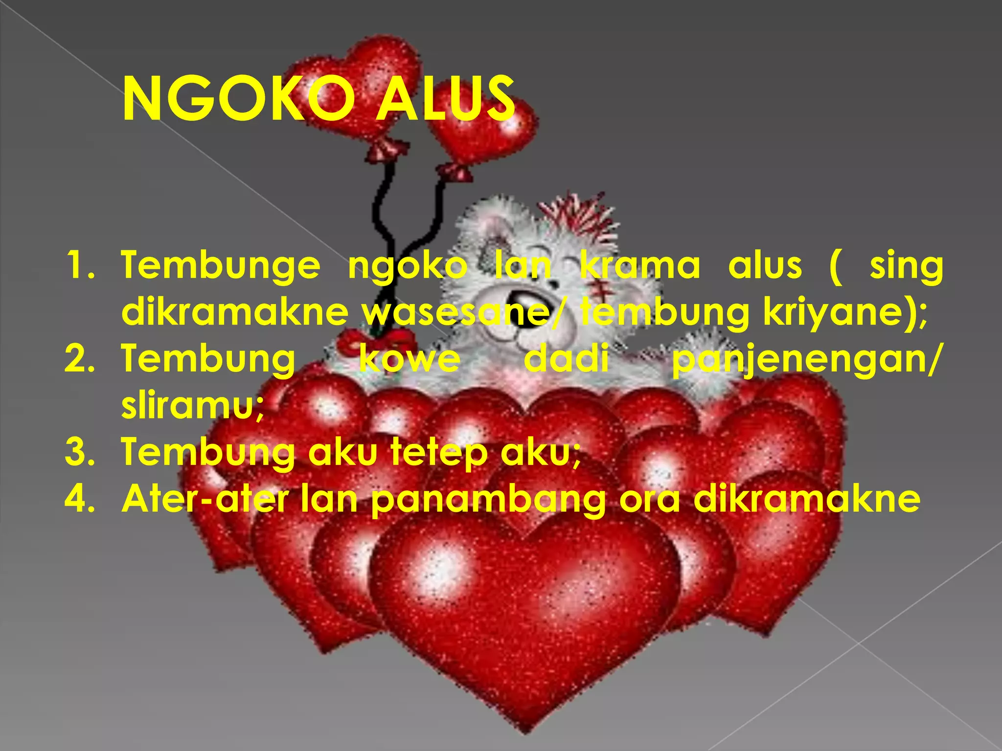 Unggah ungguh basa jawa | PPTX