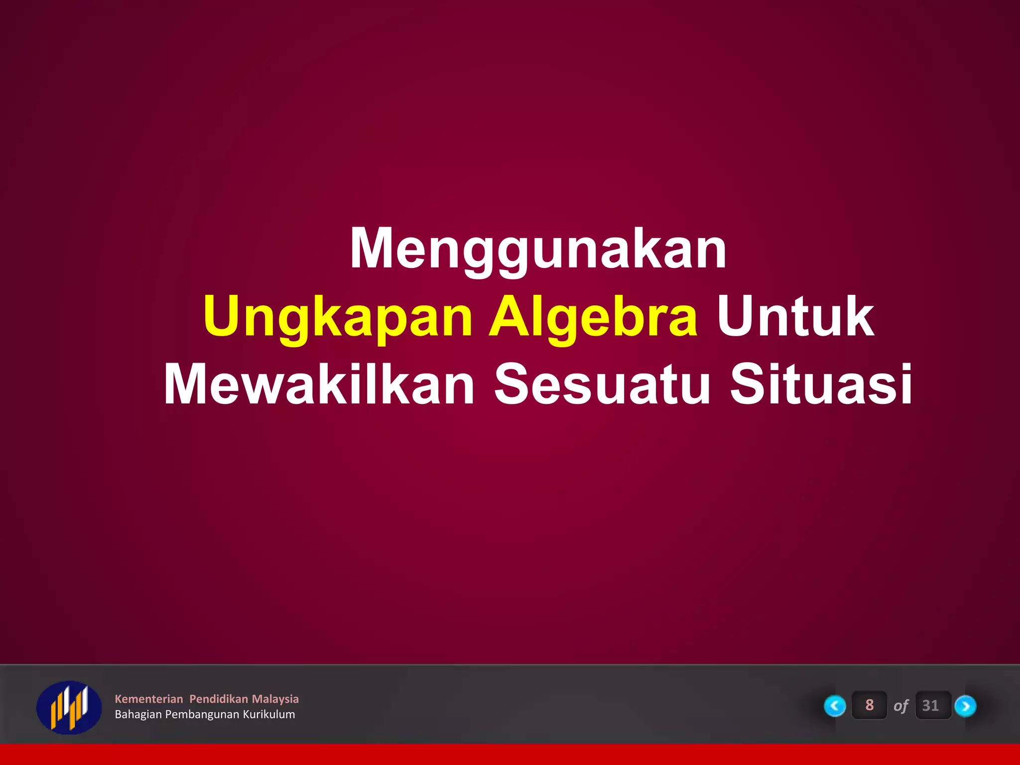 Ungkapan algebra ppt_1 | PPTX
