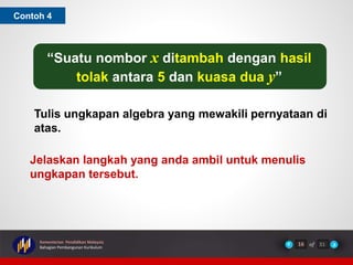 Ungkapan algebra ppt_1 | PPTX