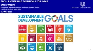 SDGs: PIONEERING SOLUTIONS FOR INDIA | PPTX | Business | Business and Finance
