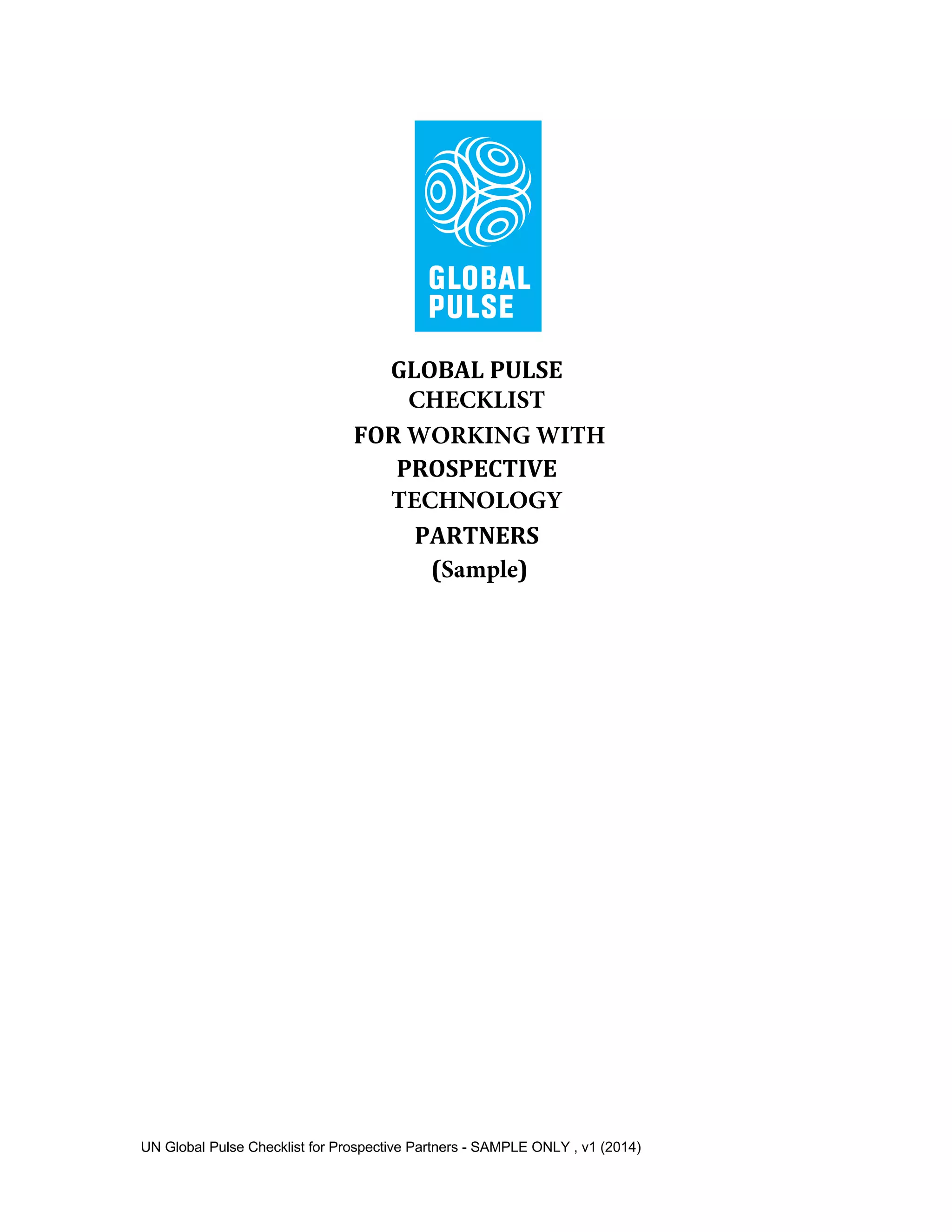 Step 1: Due Diligence Checklist for Prospective Partners | PDF