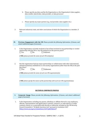 Step 1: Due Diligence Checklist for Prospective Partners | PDF