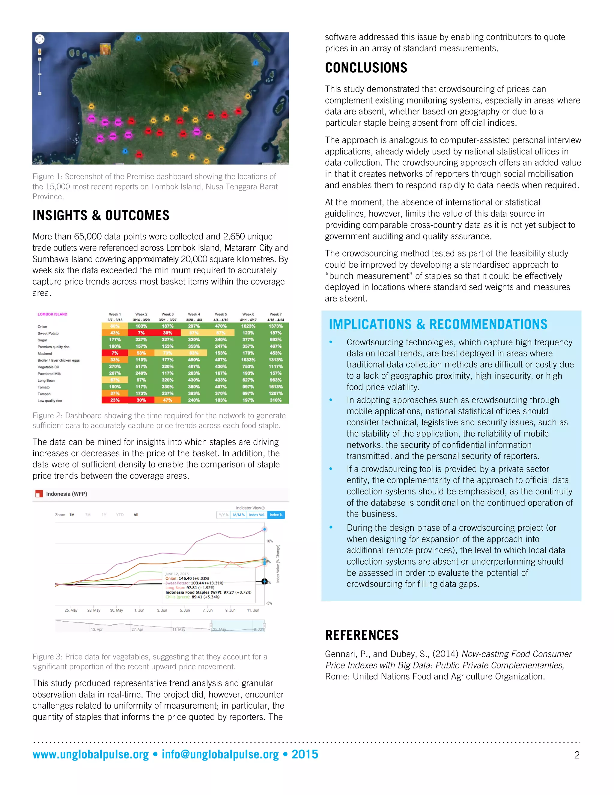Crowdsourcing High- Frequency Food Price Data in Rural Indonesia - Project Overview | PDF