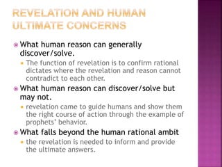 Prophethood and Revelation (UNGS 2030) | PPTX