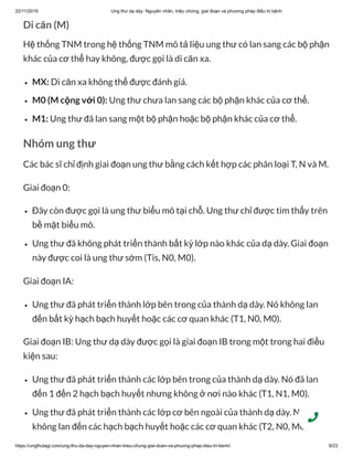 Ung thu da day nguyen nhan dau hieu trieu chung phuong phap dieu tri hieu qua nhat | PDF