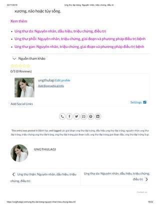 Ung thu dai trang nguyen nhan dau hieu trieu chung phuong phap dieu tri hieu qua nhat | PDF