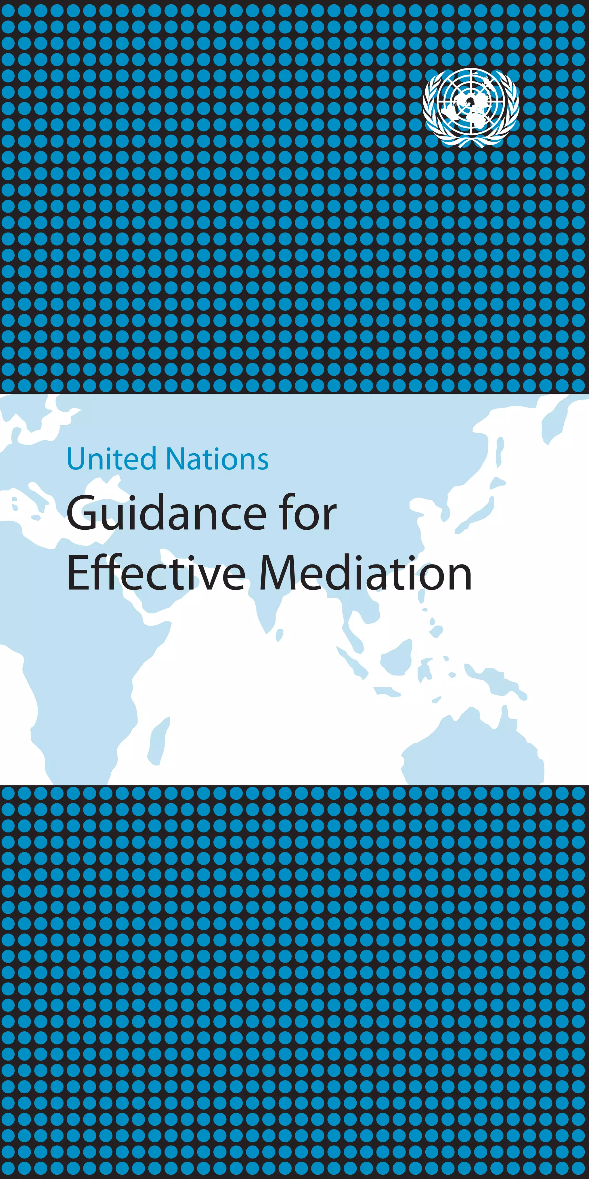 Un guidance for effective mediation | PDF