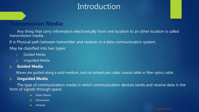 Unguided media | PPTX