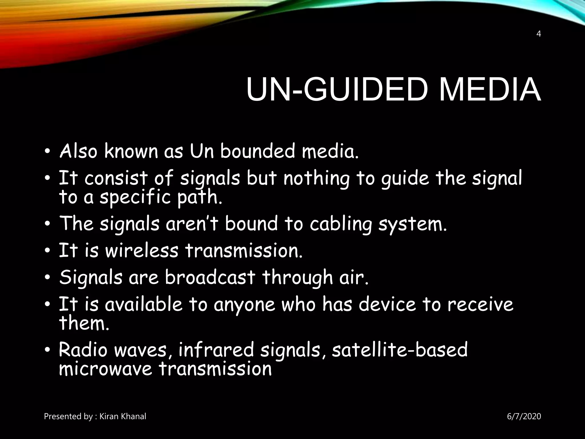 Unguided Media and Microwave Communication | PPTX