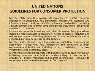 United Nations Guidelines for Consumer Protection | PPTX