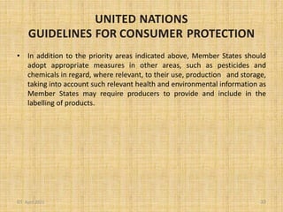United Nations Guidelines for Consumer Protection | PPTX