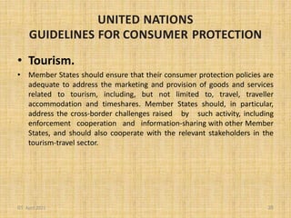 United Nations Guidelines for Consumer Protection | PPTX