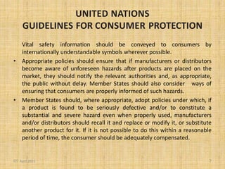 United Nations Guidelines for Consumer Protection | PPTX
