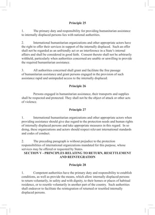 UN Guiding Principles on IDPs (1998 English) | PDF | Adoption and ...