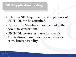UNH-IOL Software Defined Netwokring (SDN) Testing Services | PDF ...