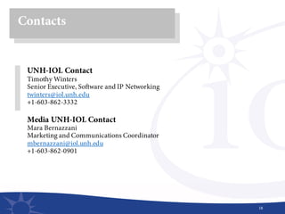 UNH-IOL Software Defined Netwokring (SDN) Testing Services | PDF ...