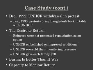 The United Nations High Commissioner for Refugees | PPT