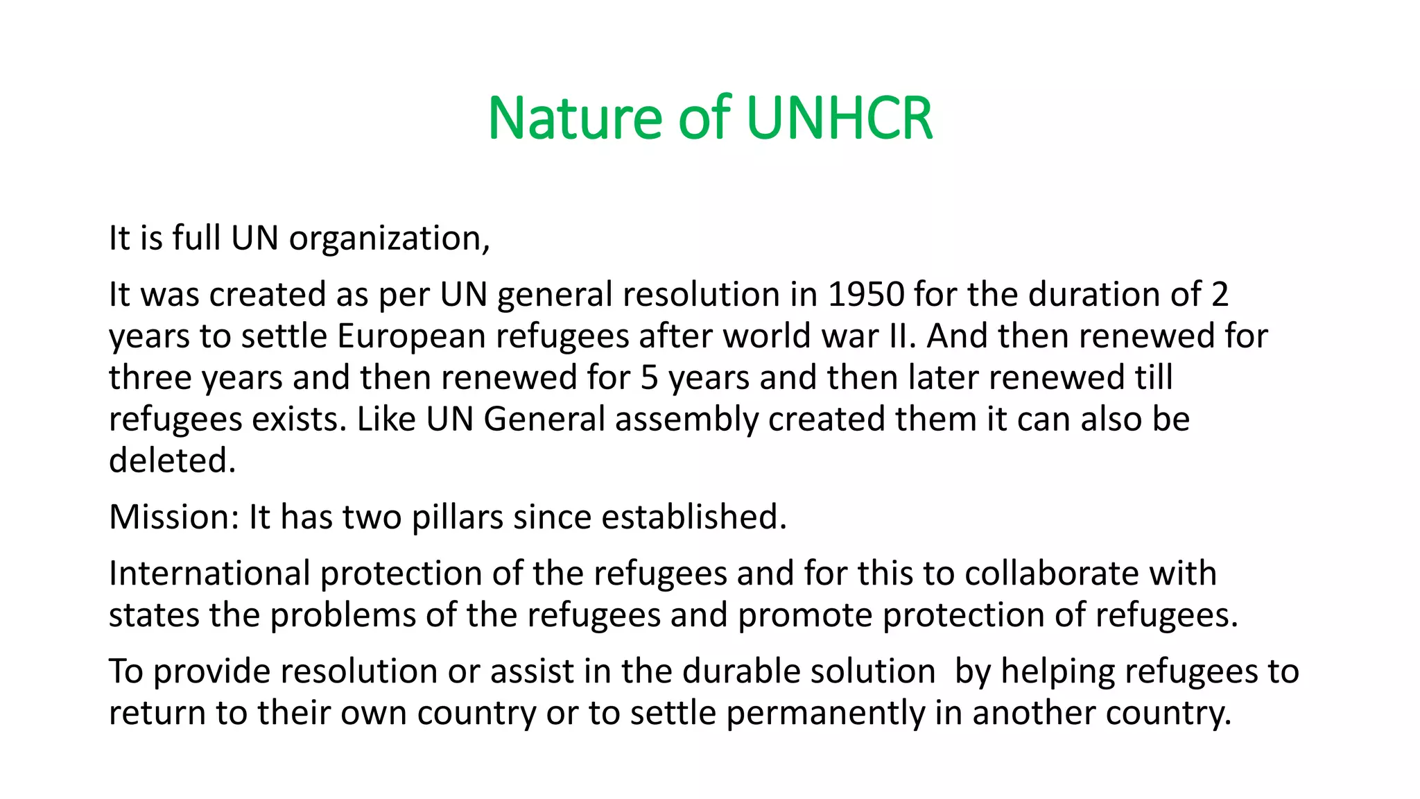 Unhcr intro and handy guide of unhcr for slideshare | PDF
