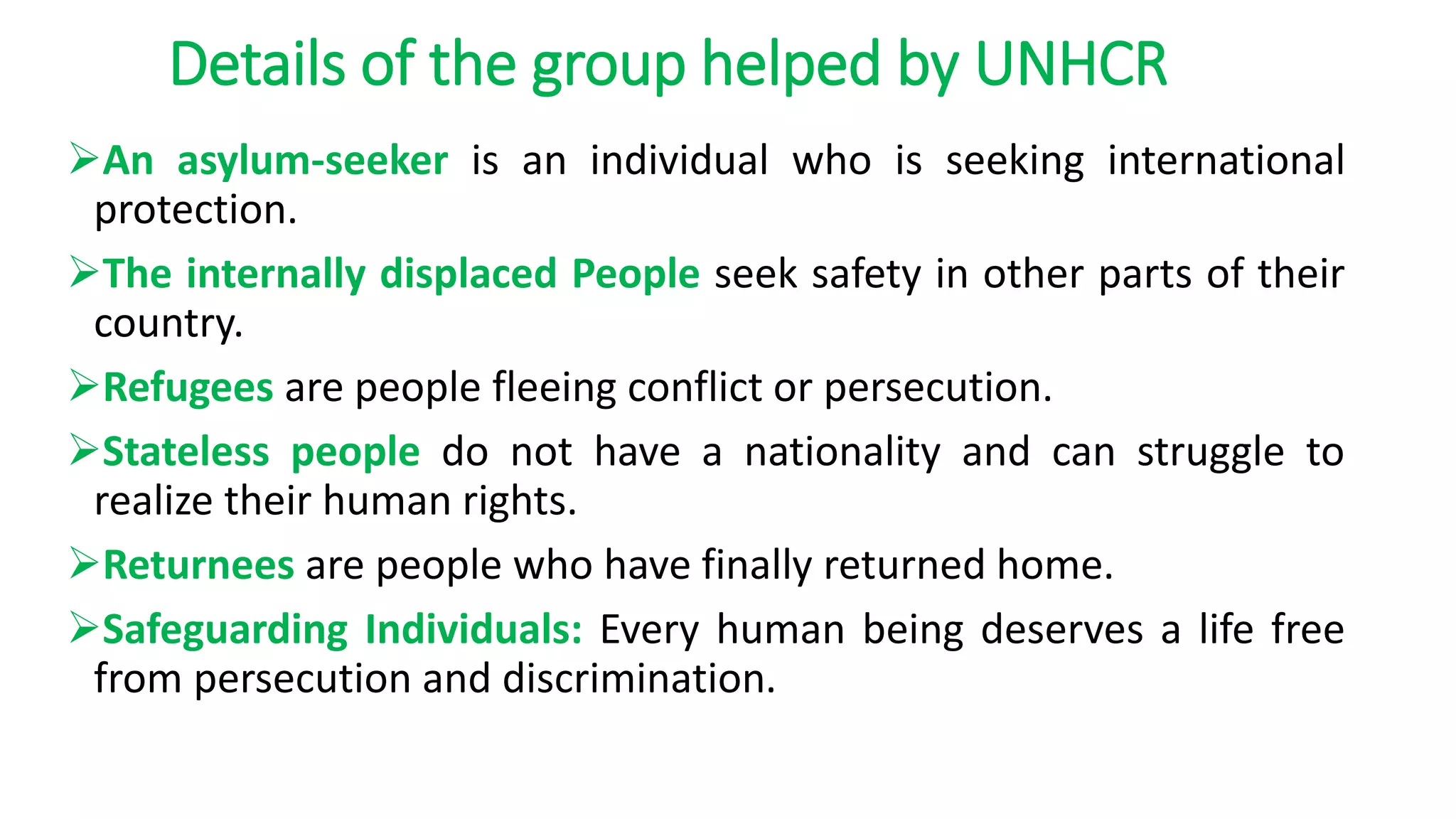 Unhcr intro and handy guide of unhcr for slideshare | PDF