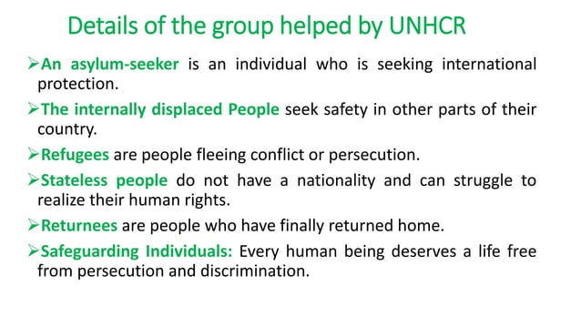 Unhcr intro and handy guide of unhcr for slideshare | PDF