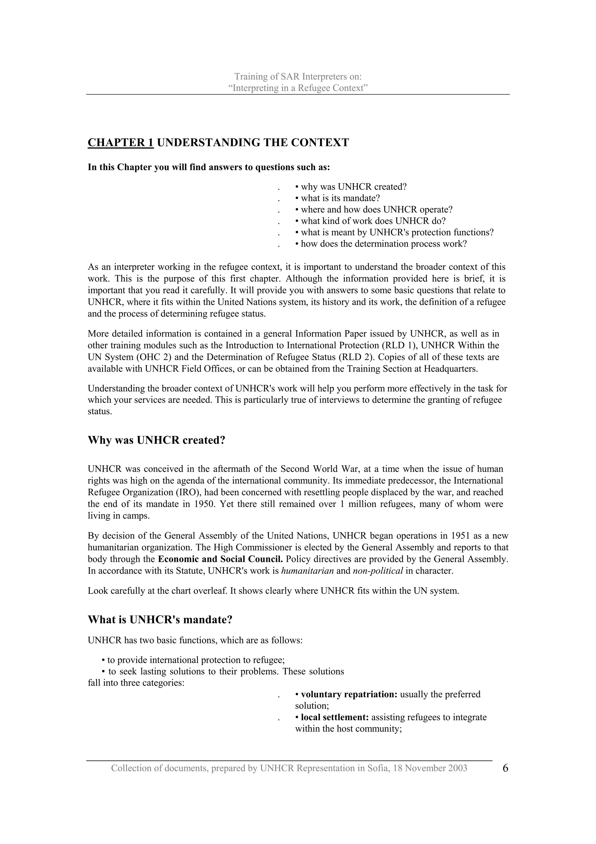 Unhcr training on consecutive interpreting | PDF