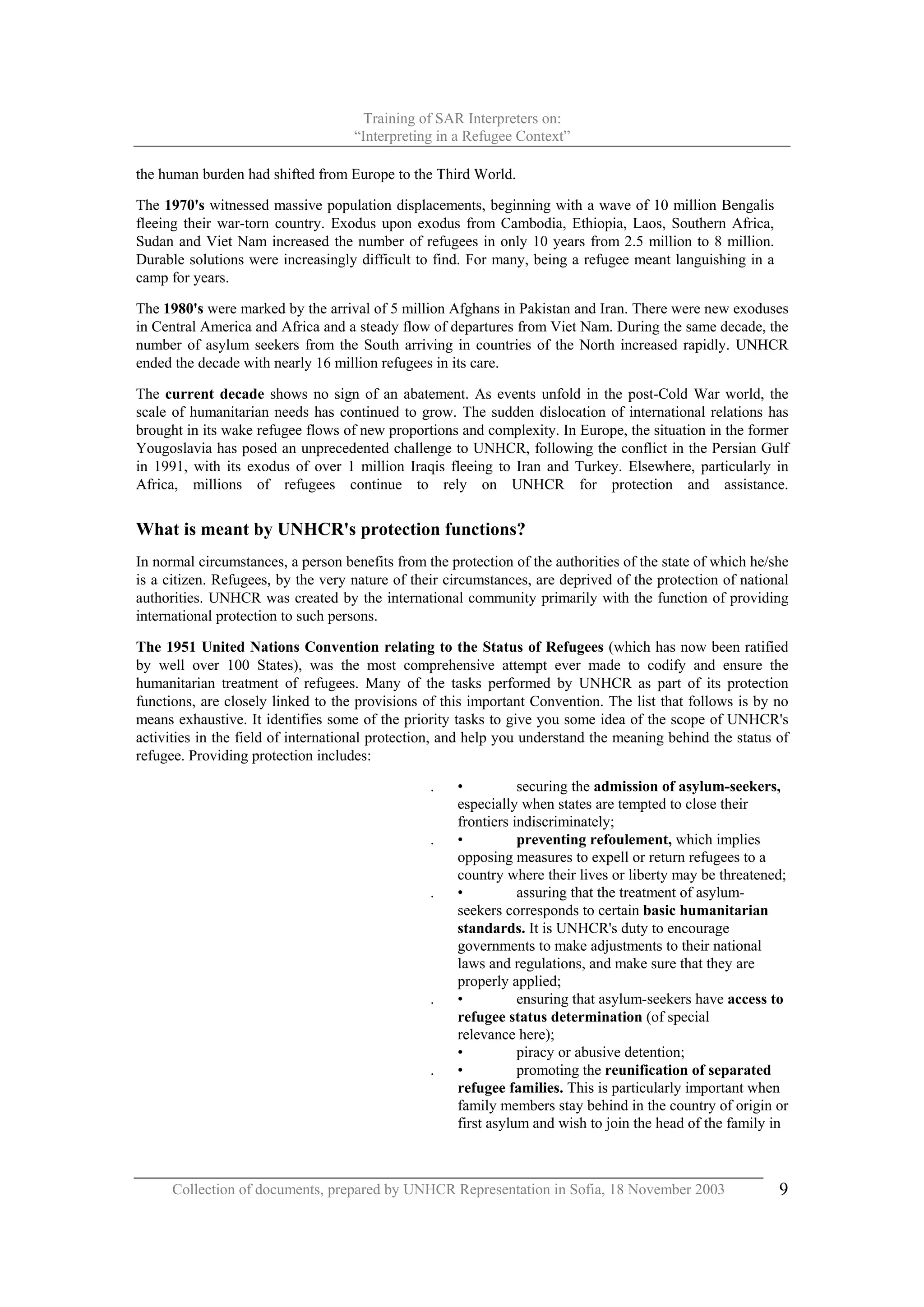 Unhcr training on consecutive interpreting | PDF