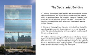 Un headquarters architectural analysis | PPTX