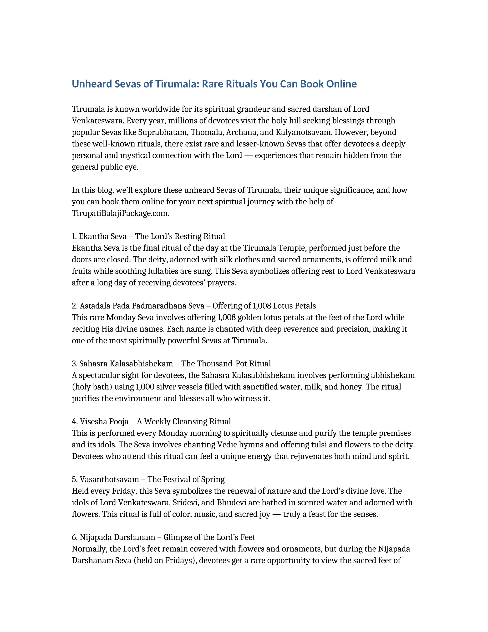 Unheard_Sevas_of_Tirumala_TirupatiBalajiPackage.docx