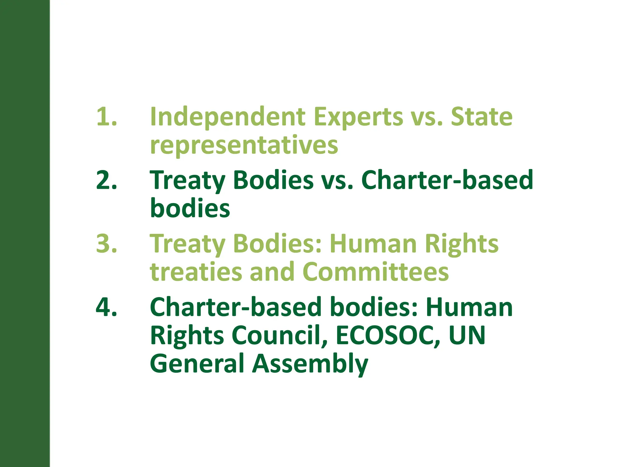 UN Human Rights System - TEACHING 2024 ok | PPT